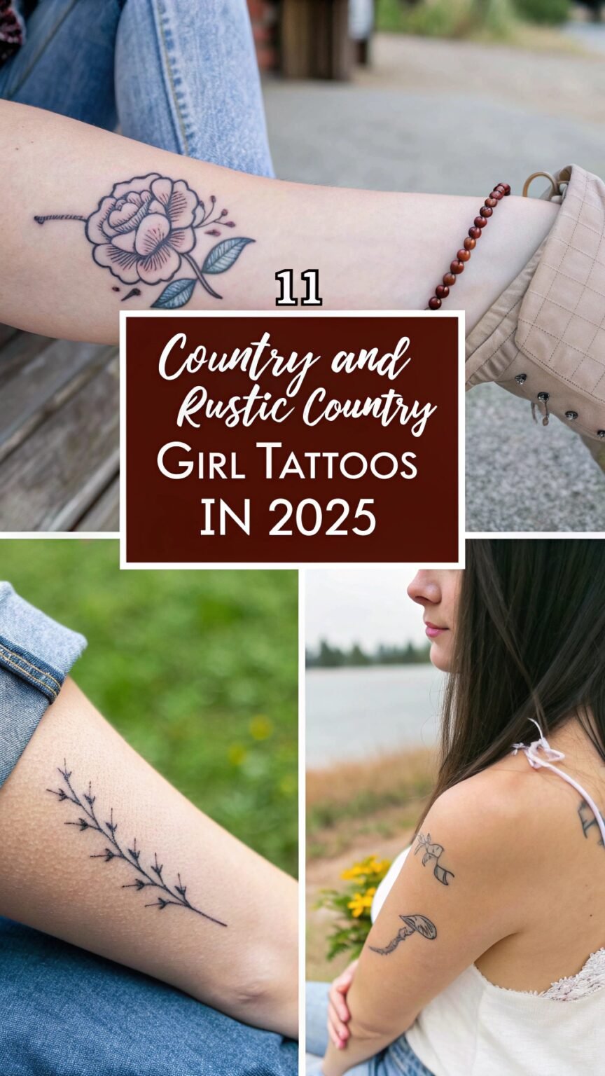 11 Country and Rustic Country Girl Tattoos In 2025 for Farm Girls