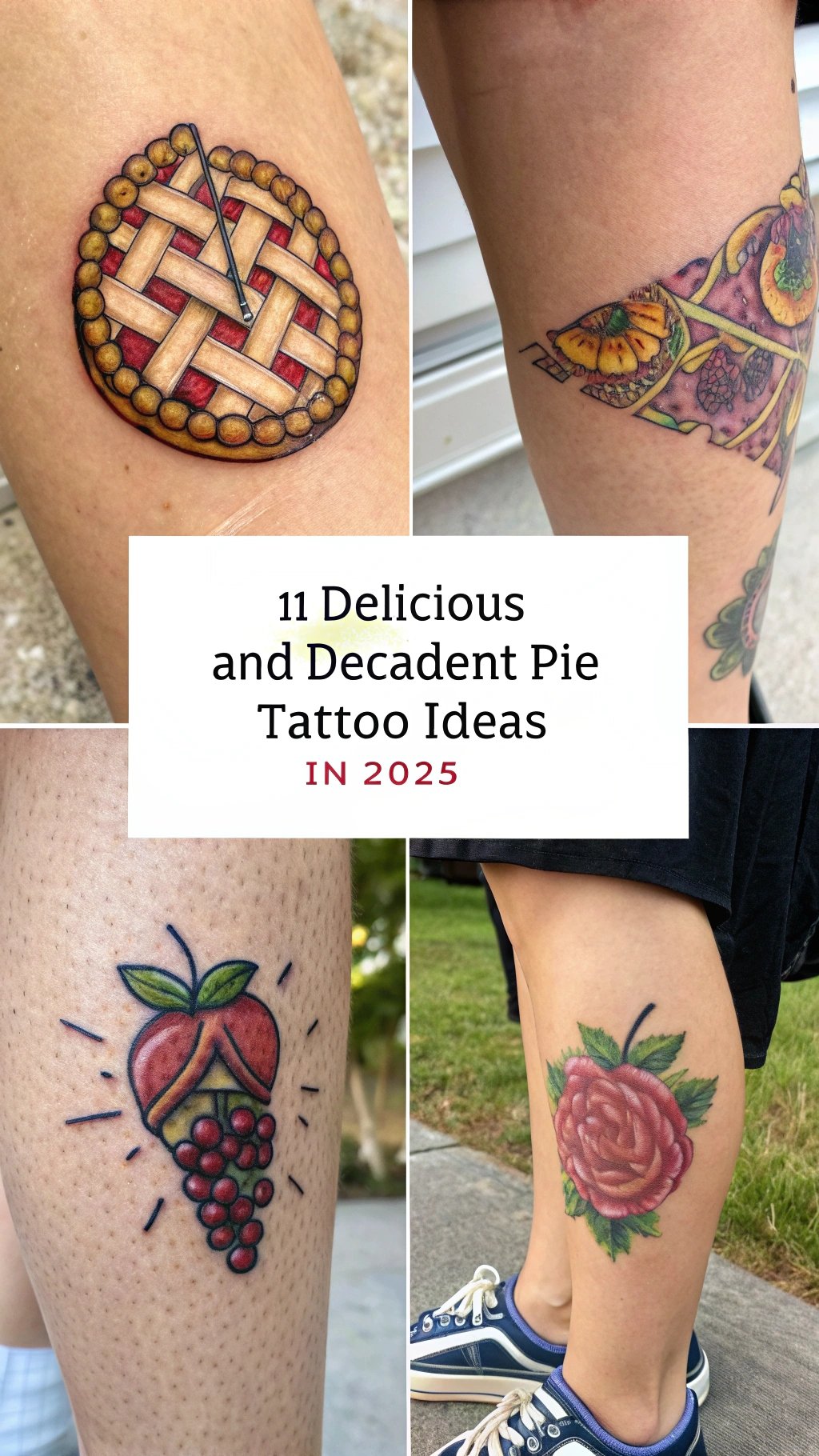 11 Delicious and Decadent Pie Tattoo Ideas for Foodies